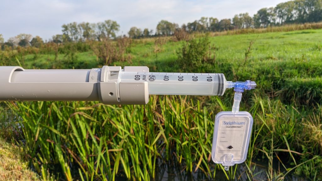 eDNA sampling set with Dual Filter Capsule and valves