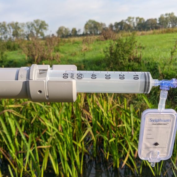 eDNA sampling set with Dual Filter Capsule and valves